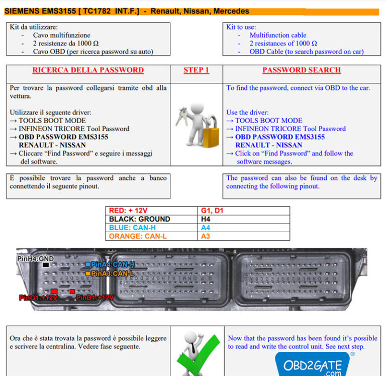 Way of ECUHELP KT200 read Ems3155 in boot mode - OBD2gate Official Blog