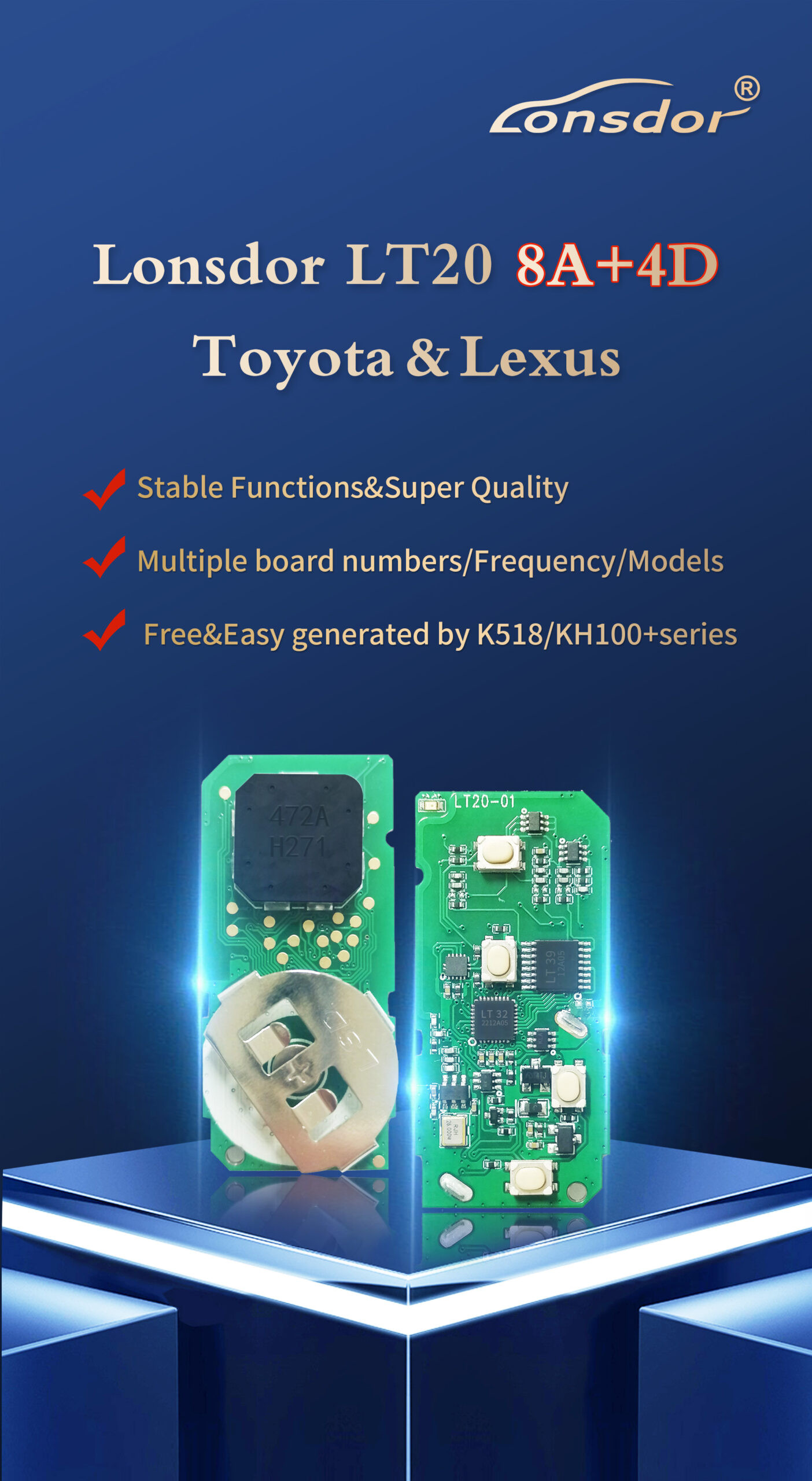 Lonsdor Toyota Lexus 8A 4D keyboard - OBD2gate Official Blog