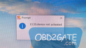 How to Solve CG FC200 E135 Device not activated? - OBD2gate Official Blog