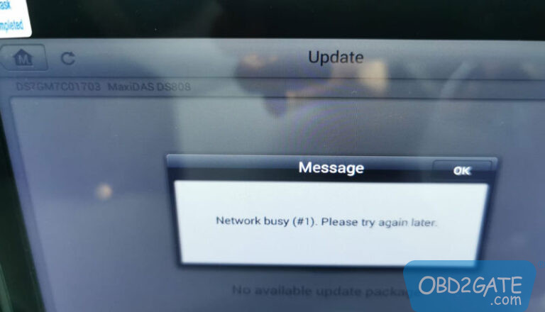 Solution: Autel KM100 DS808K Network Busy(#1) - OBD2gate Official Blog