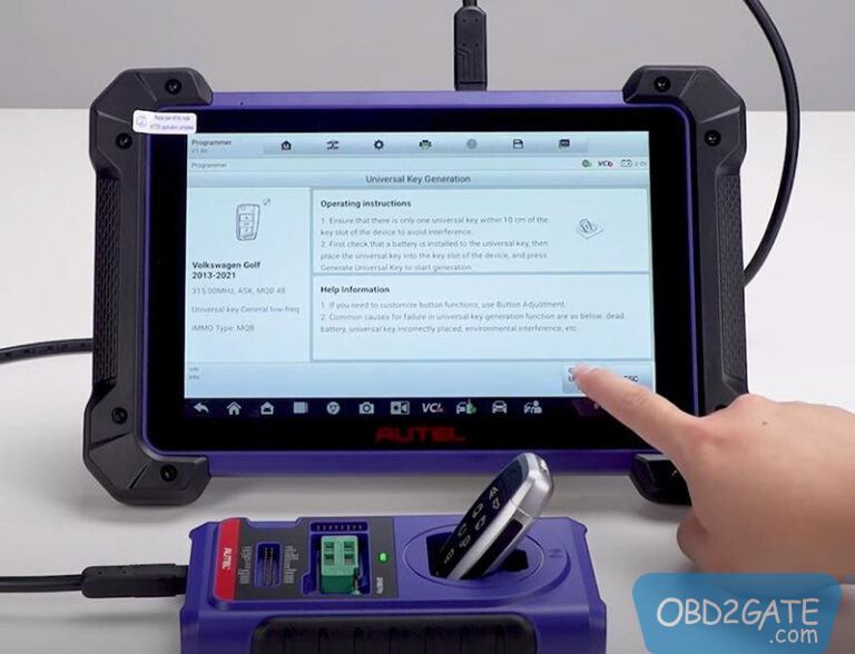 Autel IM608 II Generate VW and BMW Key Steps - OBD2gate Official Blog